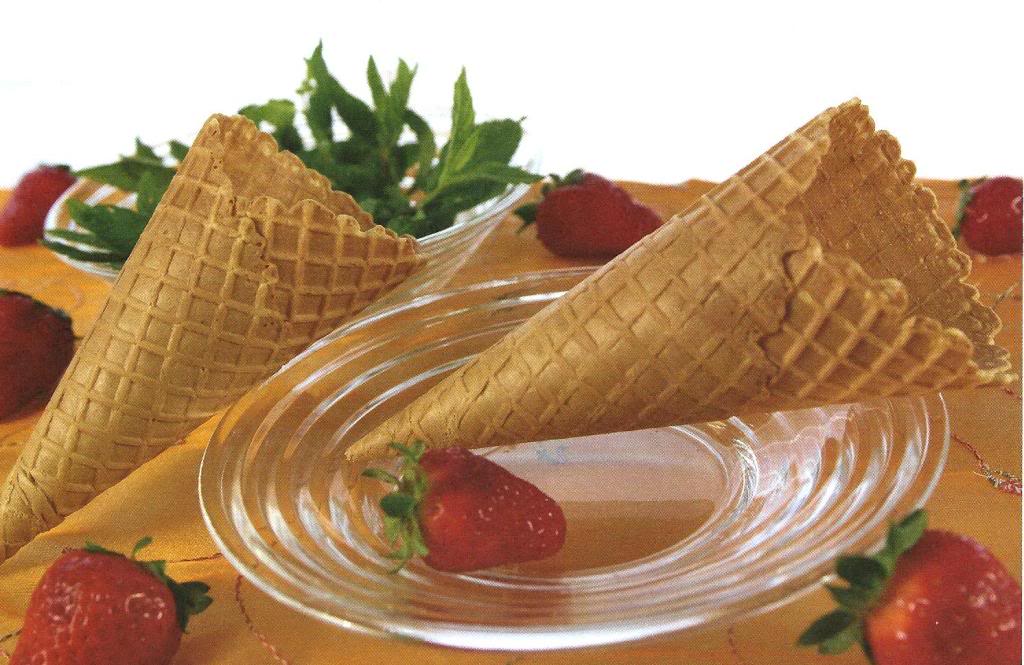 (e1) PZ 216 CIALDA PER GELATO ARROTOLATA MEDIA CIALDONE CROCCANTE PER ...